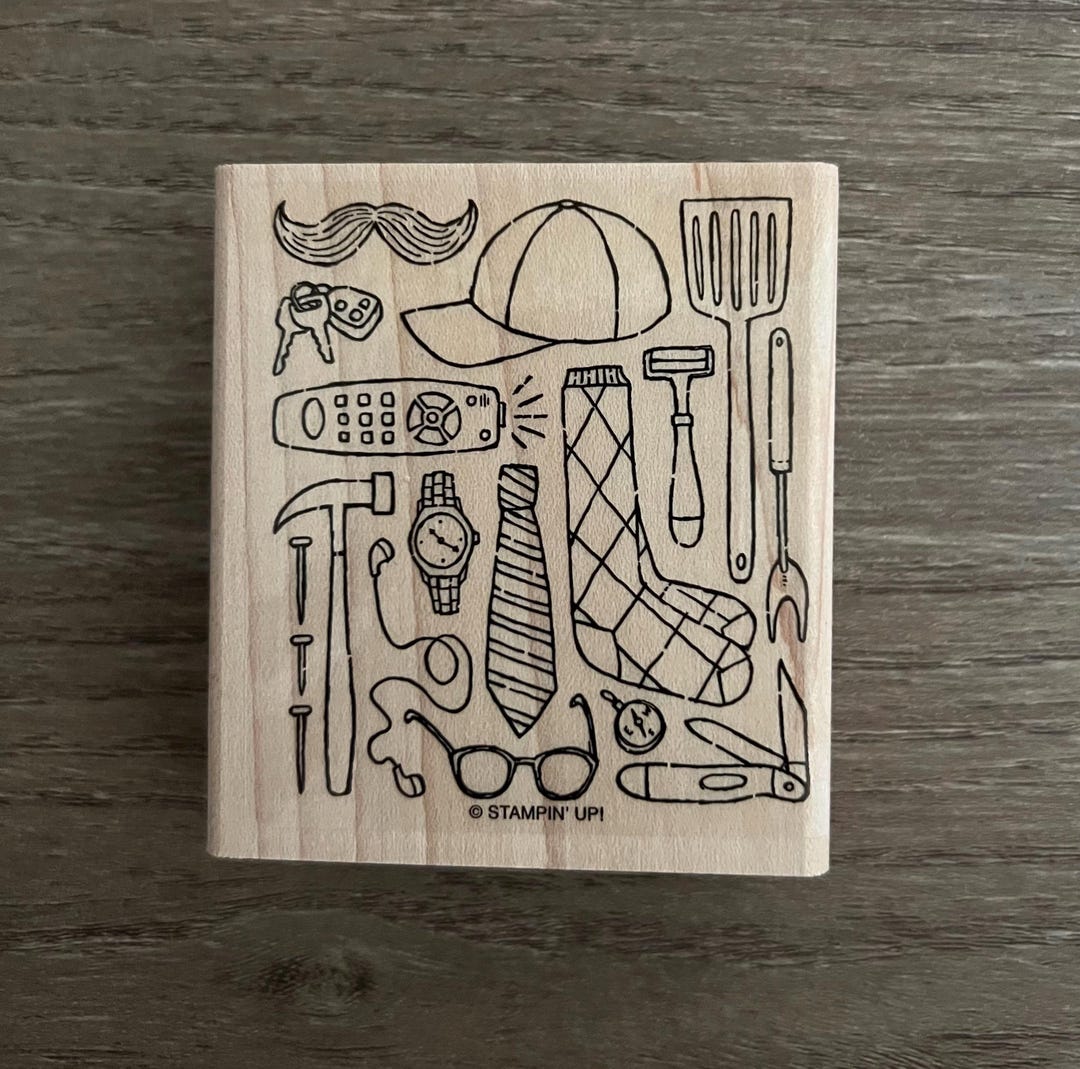 Vintage Packed for Dad Life Stamp - Etsy