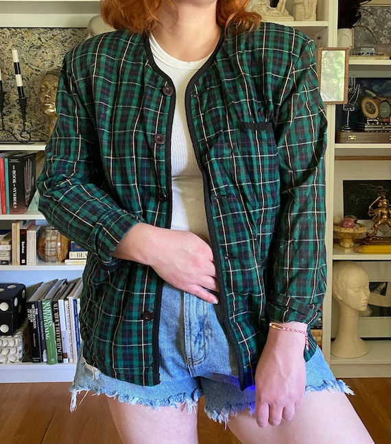 Vintage 90s plaid & - Gem