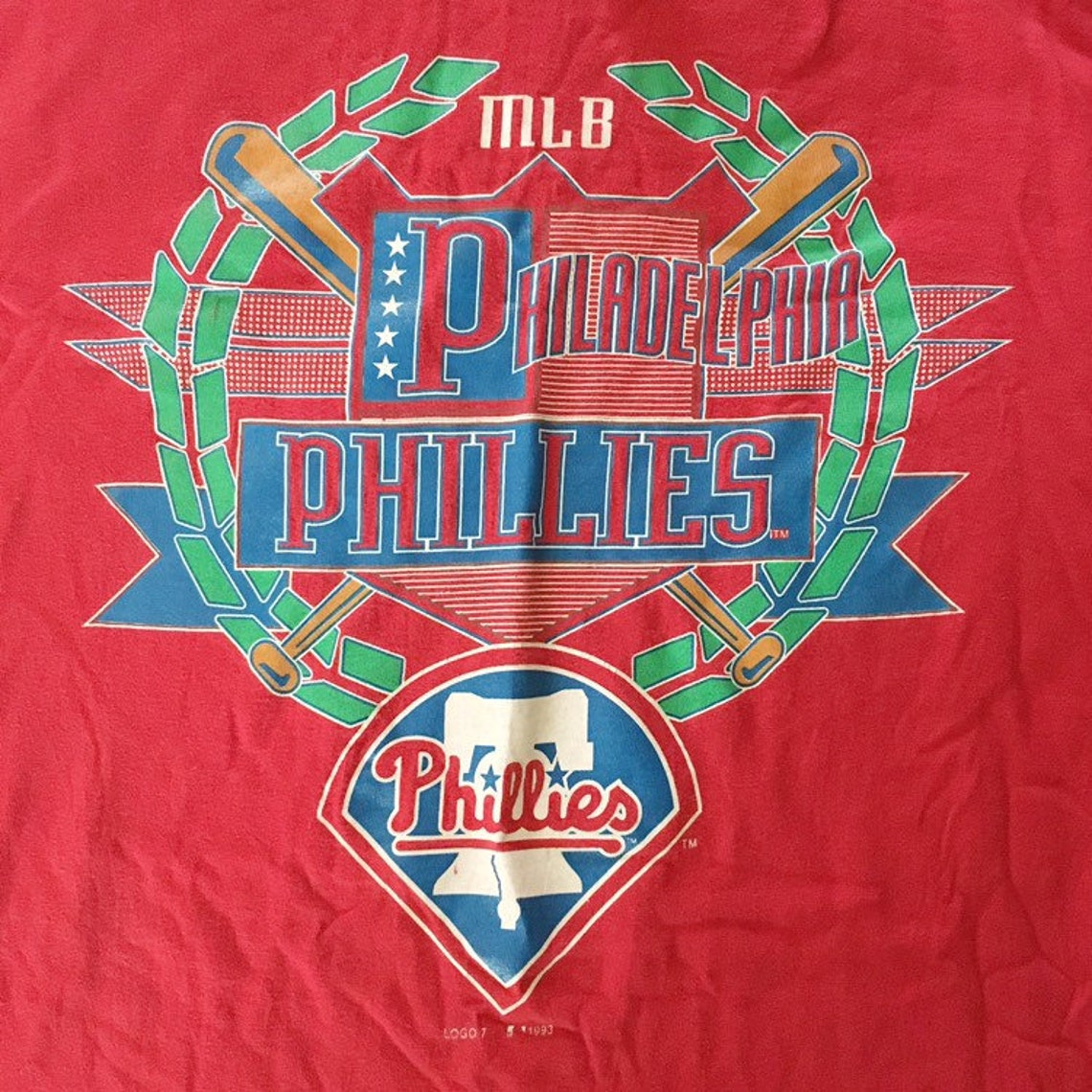 Vintage 1993 Red Philadelphia Phillies Unisex Tshirt MLB | Etsy