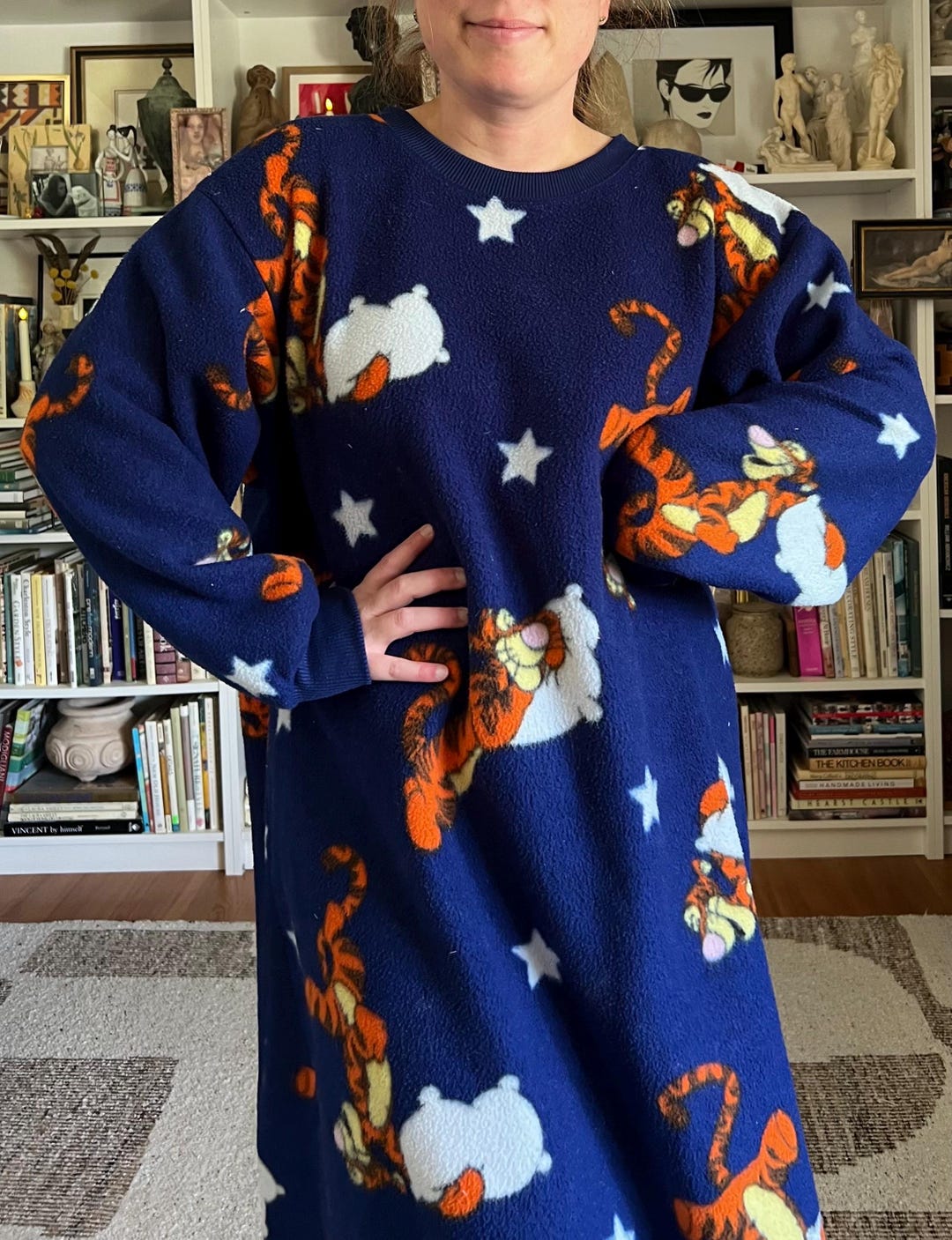 Vintage 2000 Disney Tigger Fleece Nightgown Pajama Dress - Etsy