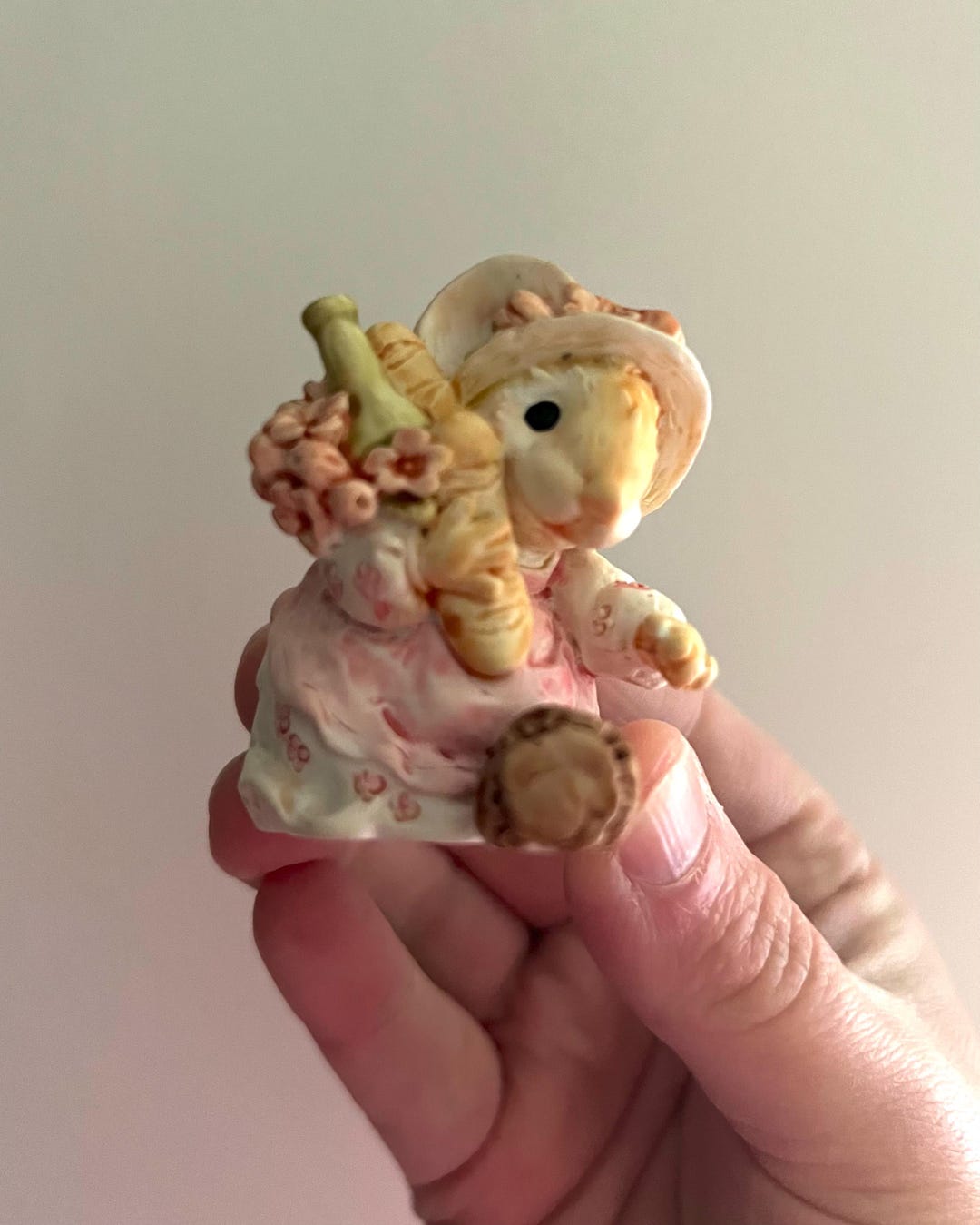 Vintage 1991 Ganz Little Cheesers Figurine Marigold Thistledown Picking ...