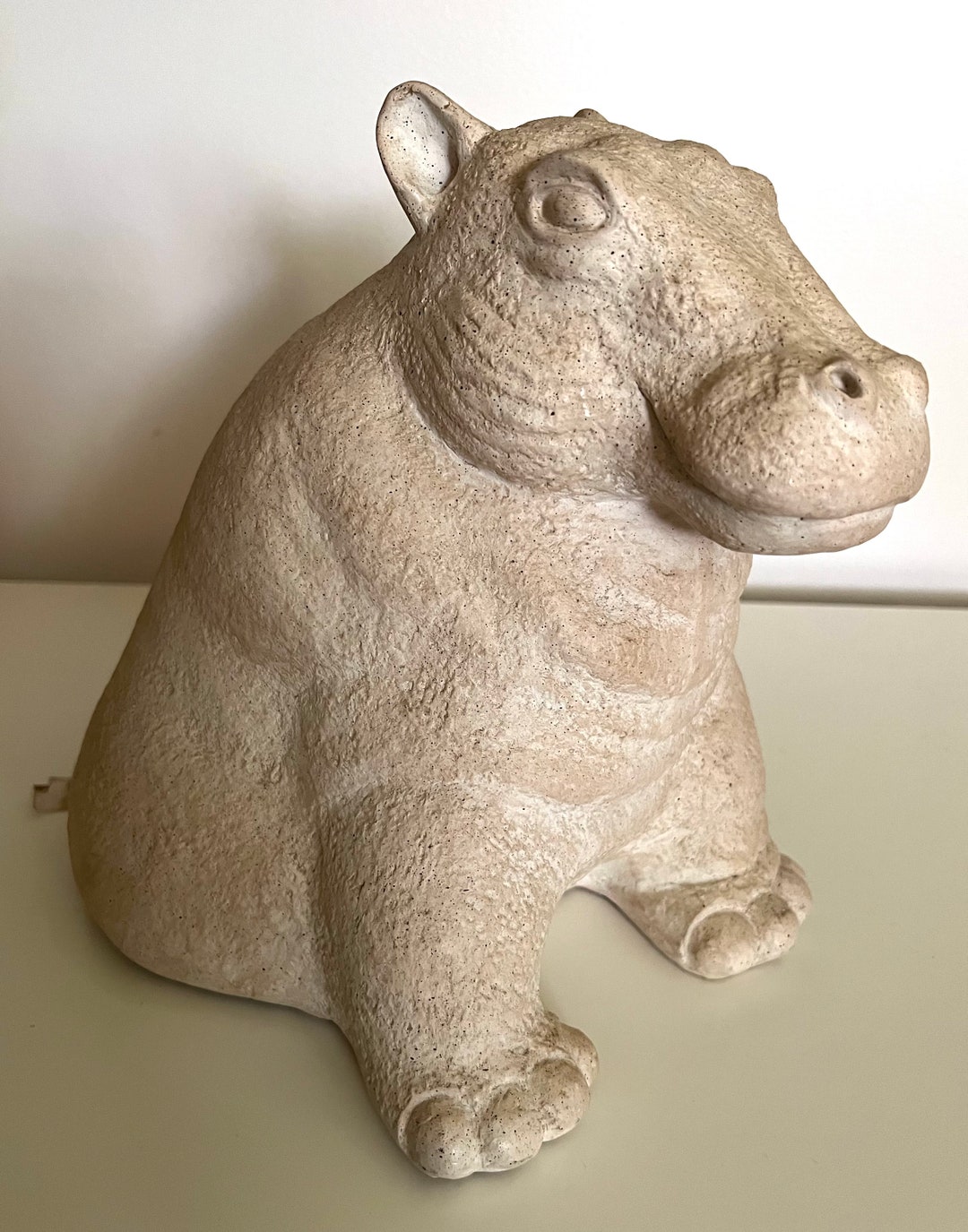 Vintage 1980 Paul Bellardo Hippo Statue / Austin Productions Mama Hippo ...