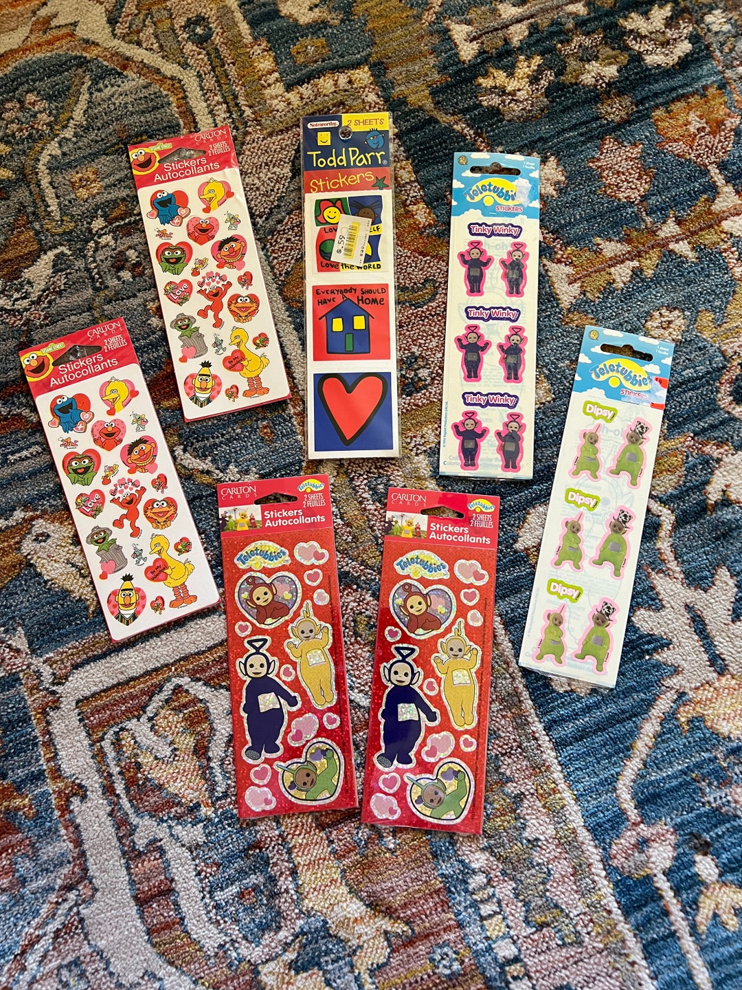 Vintage 1990s Stickers / Teletubbies / Sesame Street / Separately - Etsy