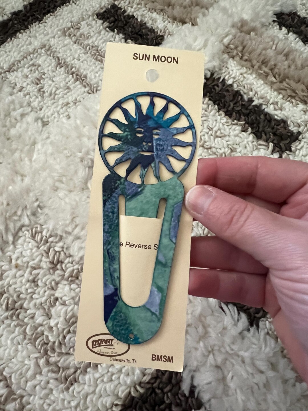 Vintage 1990s Lazart Sun Moon Metal Bookmark - Etsy