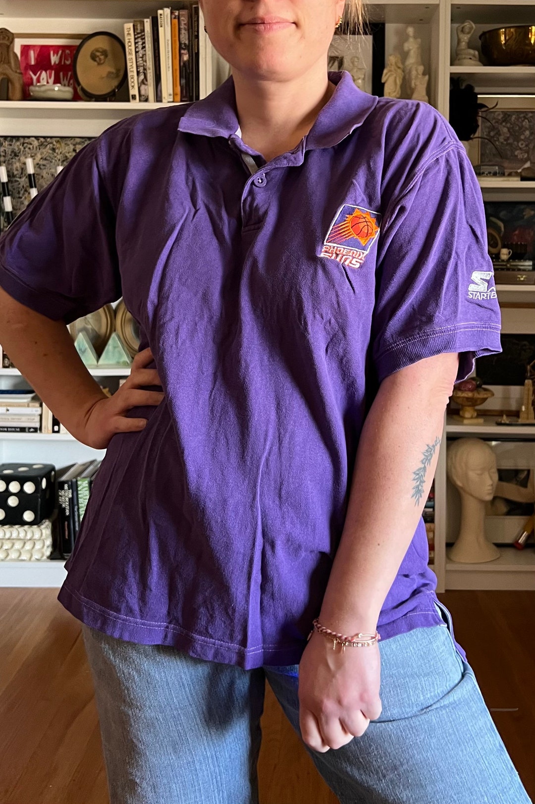 Vintage 1990s NBA Phoenix Suns Purple Starter Polo Top - Etsy