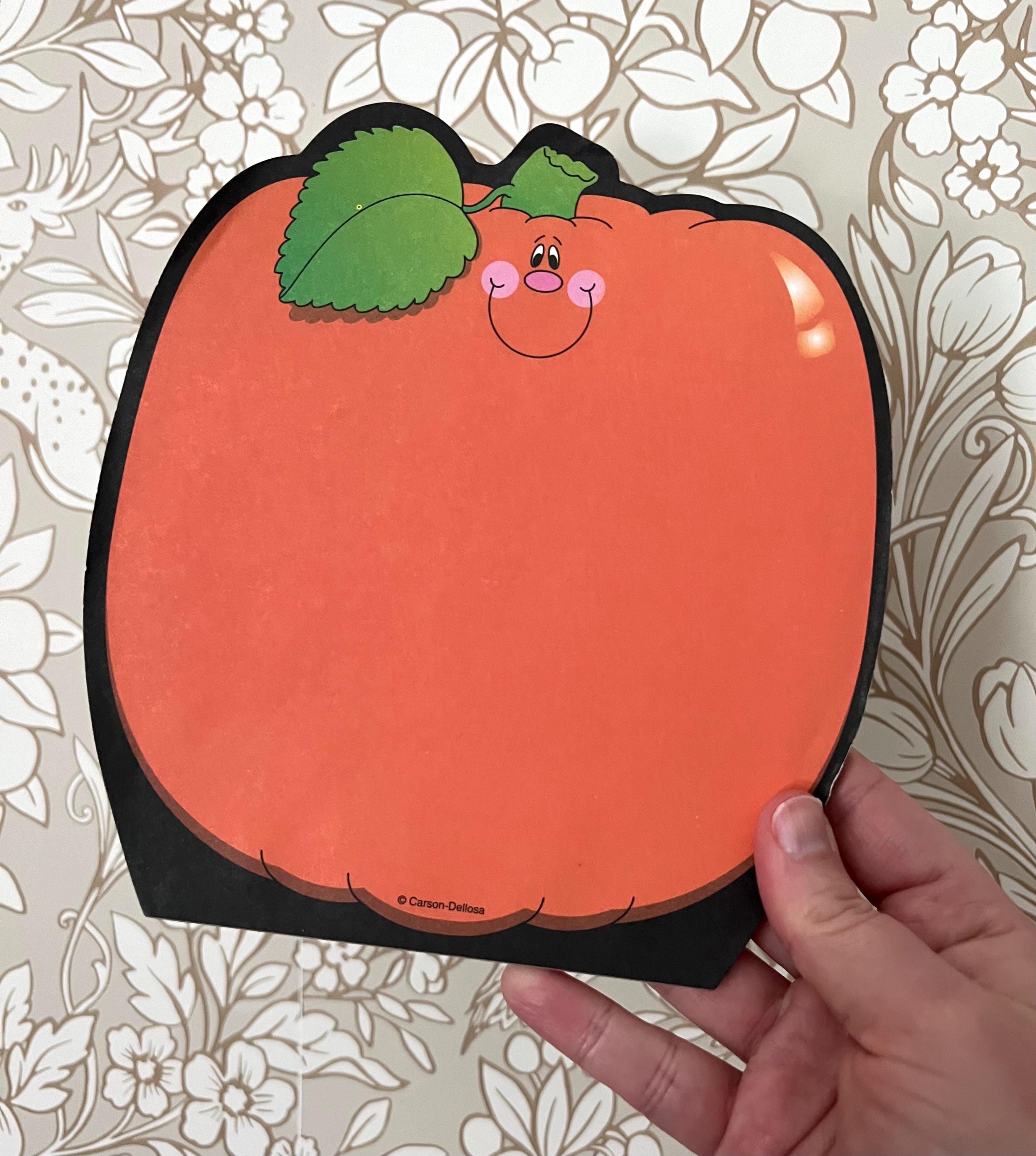 Vintage Carson Dellosa Halloween Fall Pumpkin Stationary Novel Notes ...