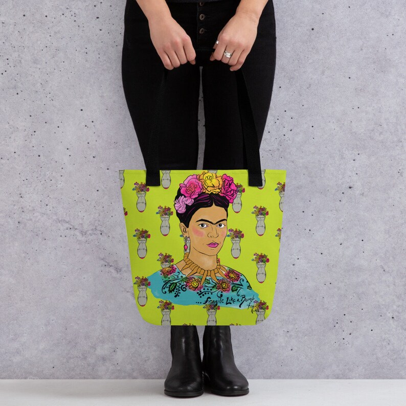 Frágil como una bomba / Frida Kahlo / Derechos de la mujer / Bolso de ...