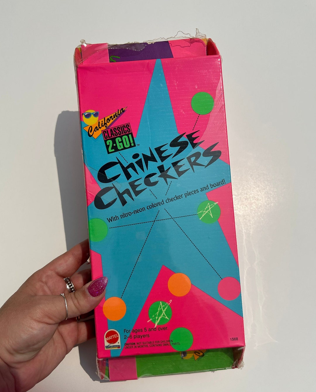 VTG 1992 Neon Chinese Checkers / 90s / Mattel / California - Etsy