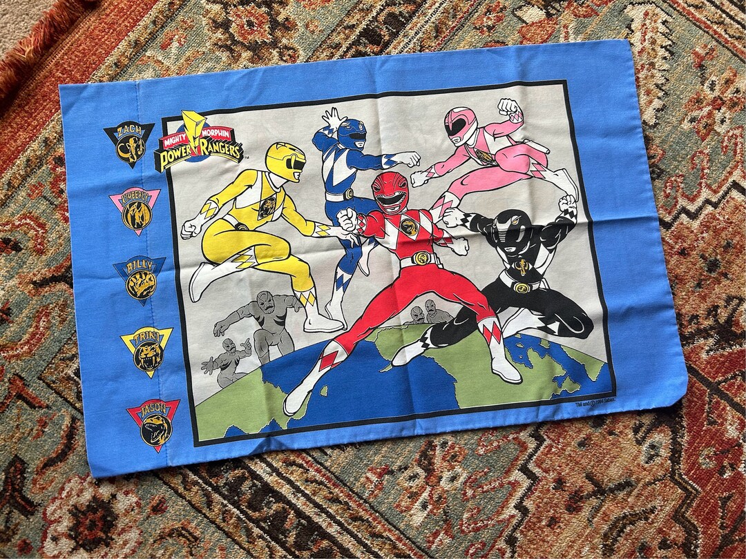 VTG 1994 Mighty Morphin Power Rangers Pillow Case - Etsy