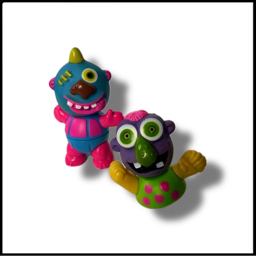Vintage 80's ZUGLY Hug a Monster Mel Appel Interchangeable Pop Apart ...