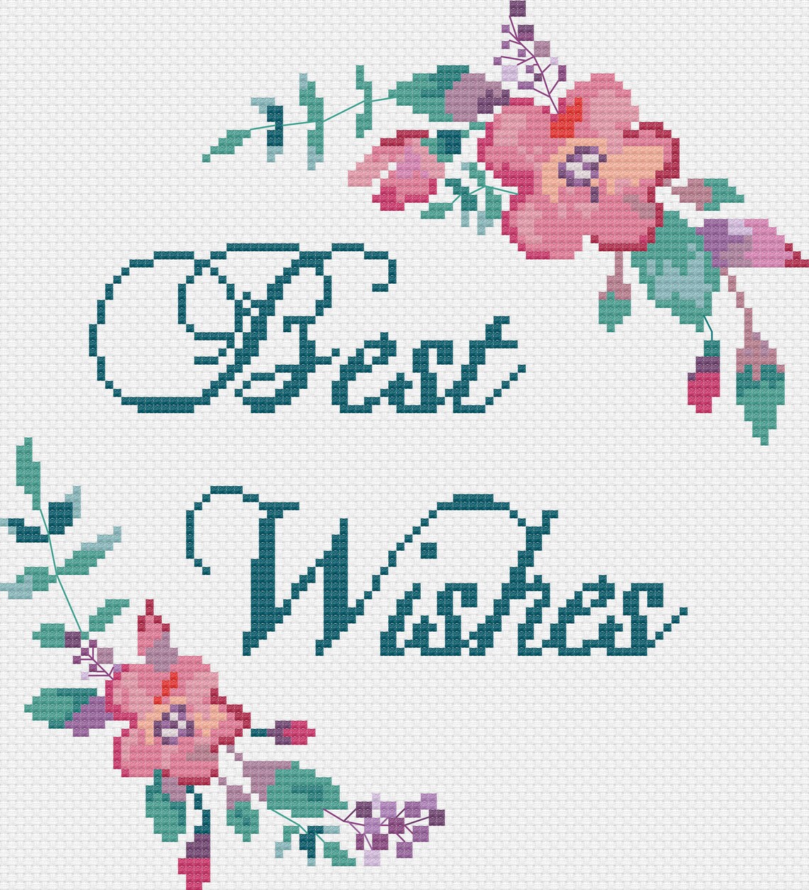 Best Wishes Cross Stitch Pattern - Etsy