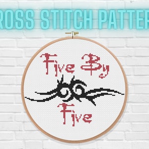Five by Five PDF Cross Stitch Pattern - Etsy