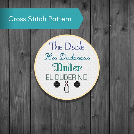 The Dude Cross Stitch Pattern | Etsy