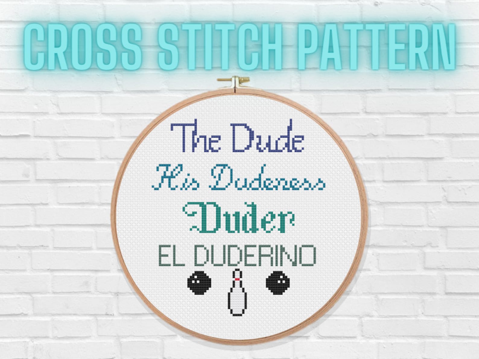 The Dude Cross Stitch Pattern - Etsy
