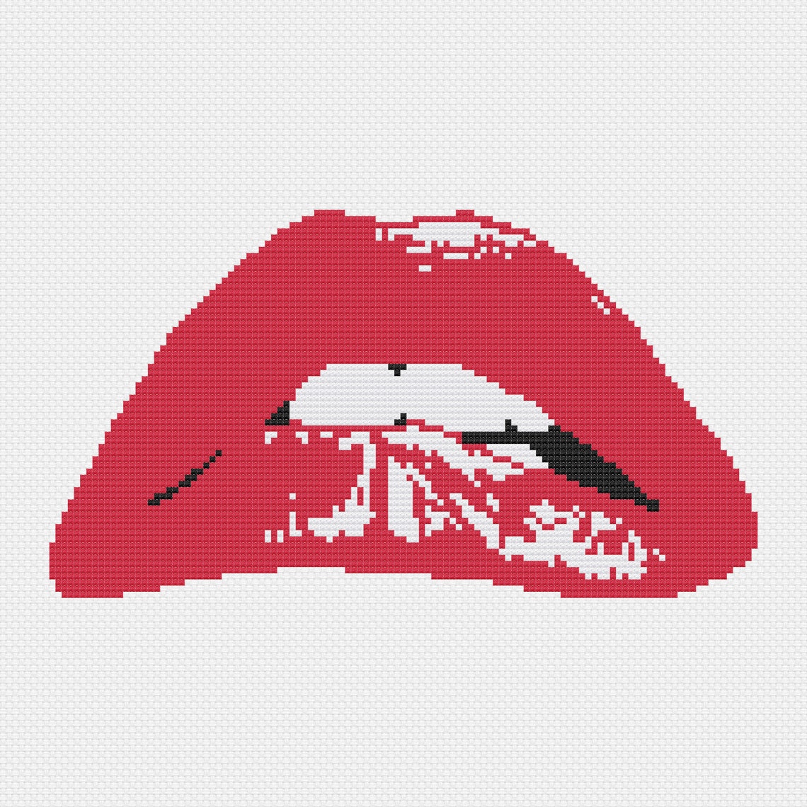 Antici....pation + Lips Cross Stitch Pattern Set - Etsy