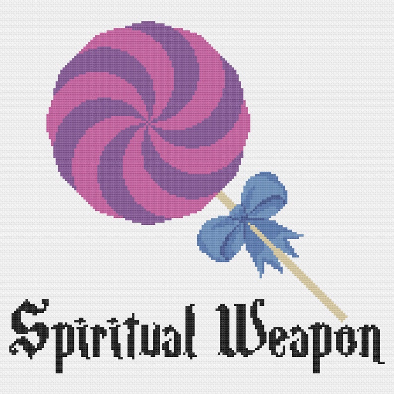 Spiritual Weapon Cross Stitch Pattern - Etsy