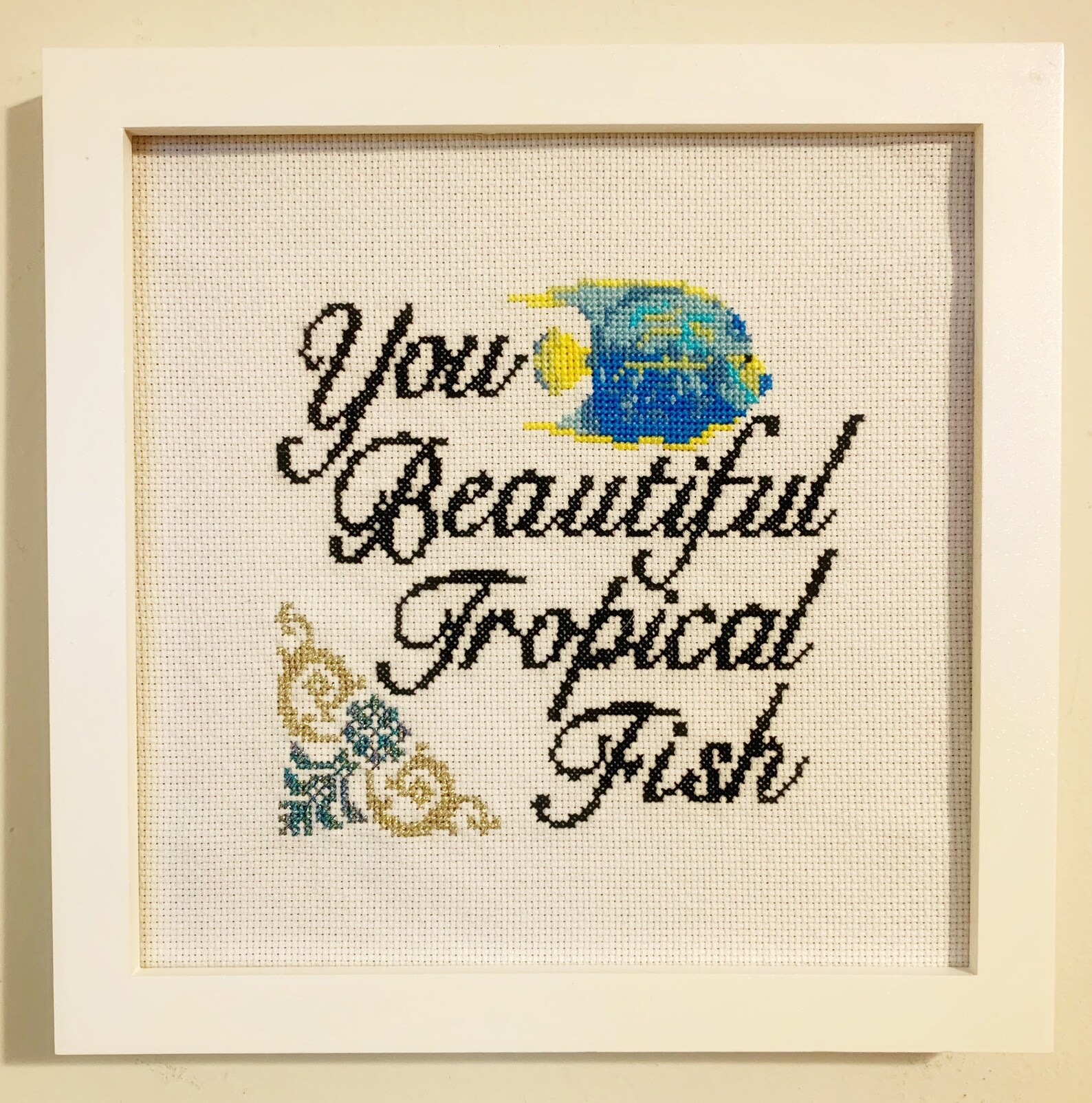 You Beautiful Tropical Fish Cross Stitch Pattern - Etsy
