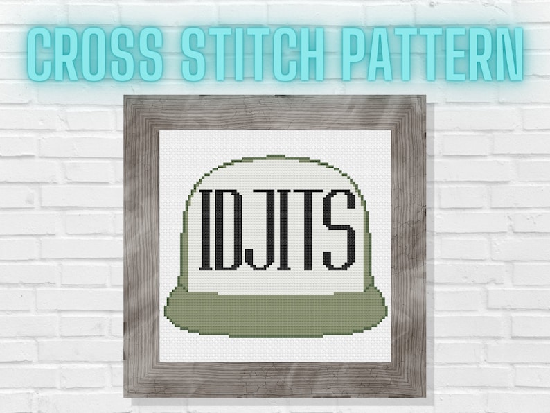 Idjits Cross Stitch Pattern - Etsy
