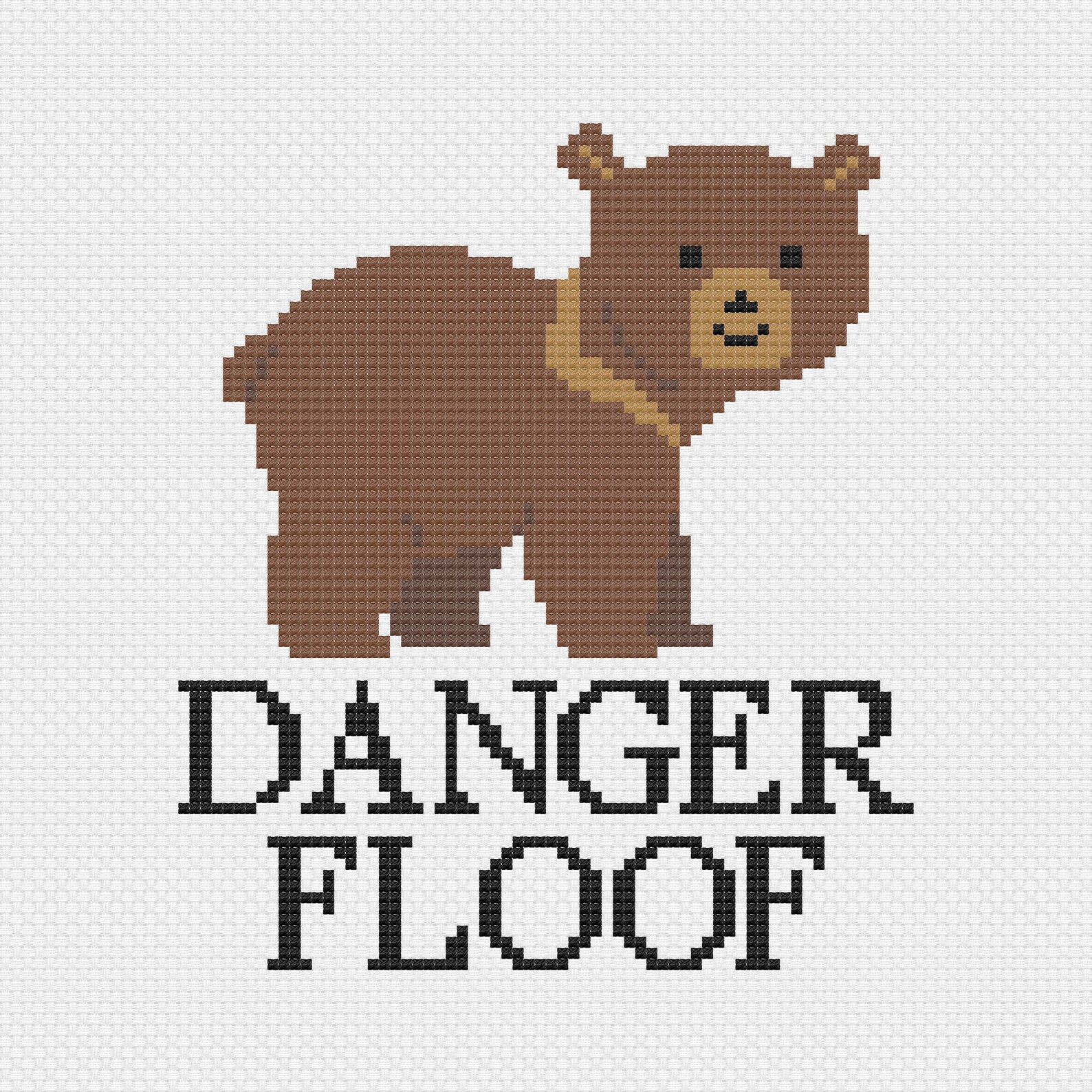 Danger Floof Cross Stitch Pattern | Etsy