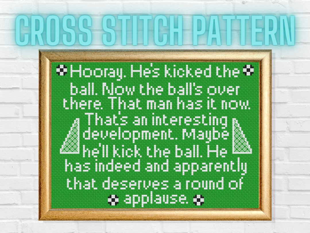 Moss Watches Football (soccer) PDF Cross Stitch Pattern - Etsy