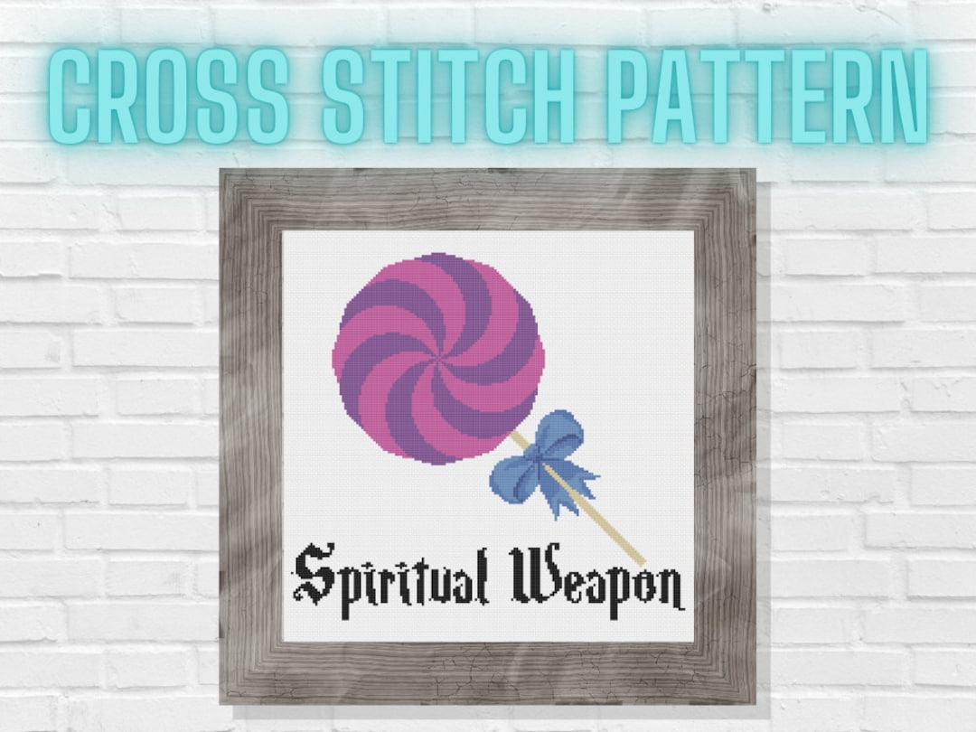 Spiritual Weapon Cross Stitch Pattern - Etsy