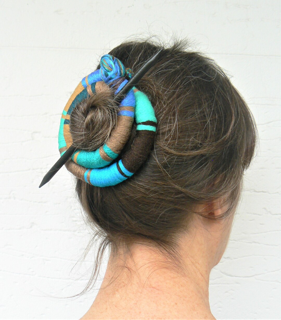 Ponytail Holder, Stick Slide Fork, Geometric Hair Clip, Tribal Shawl ...
