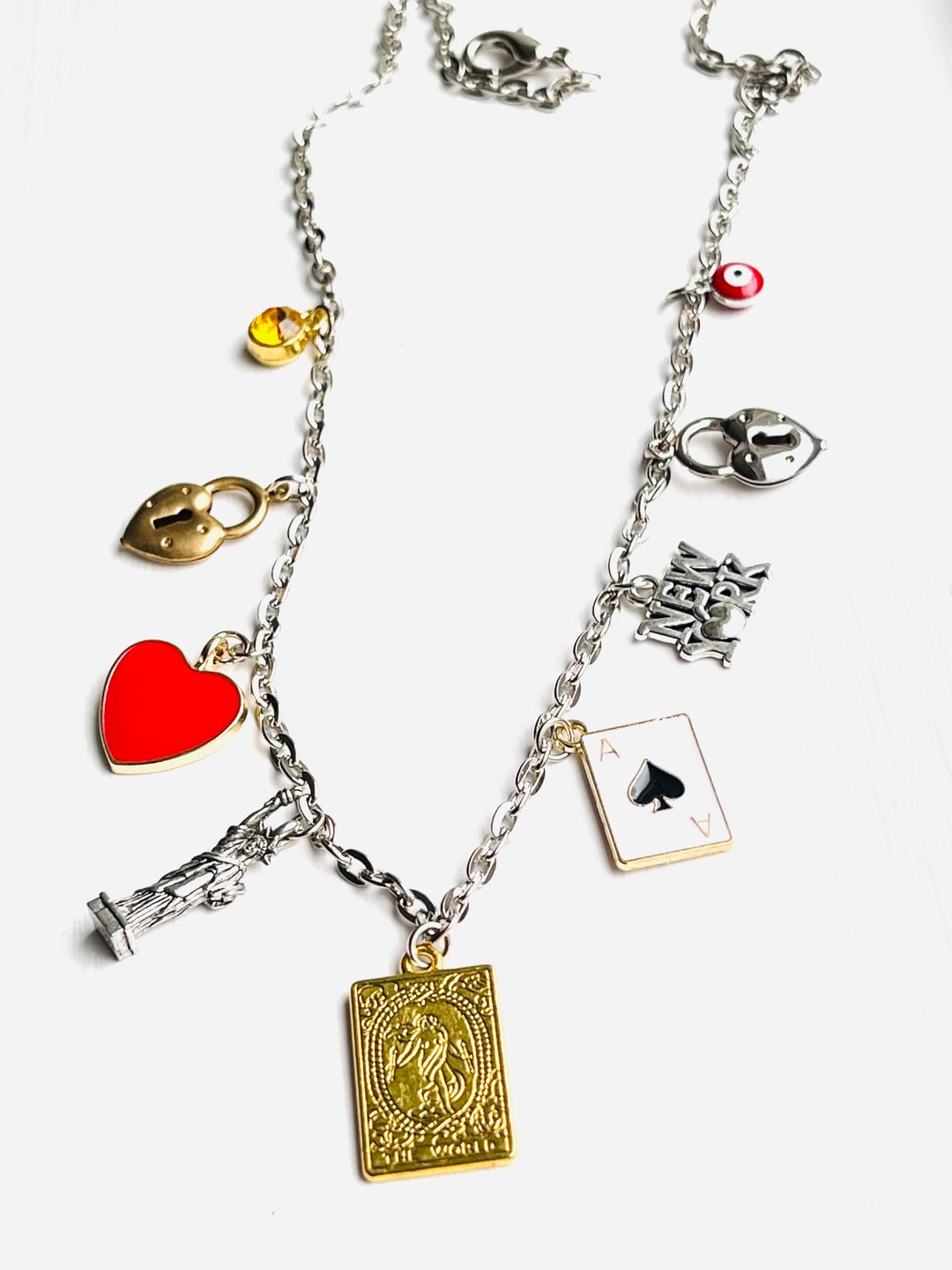 New York City NYC Charm Necklace, Gifts for New Yorkers, NYC Charm ...