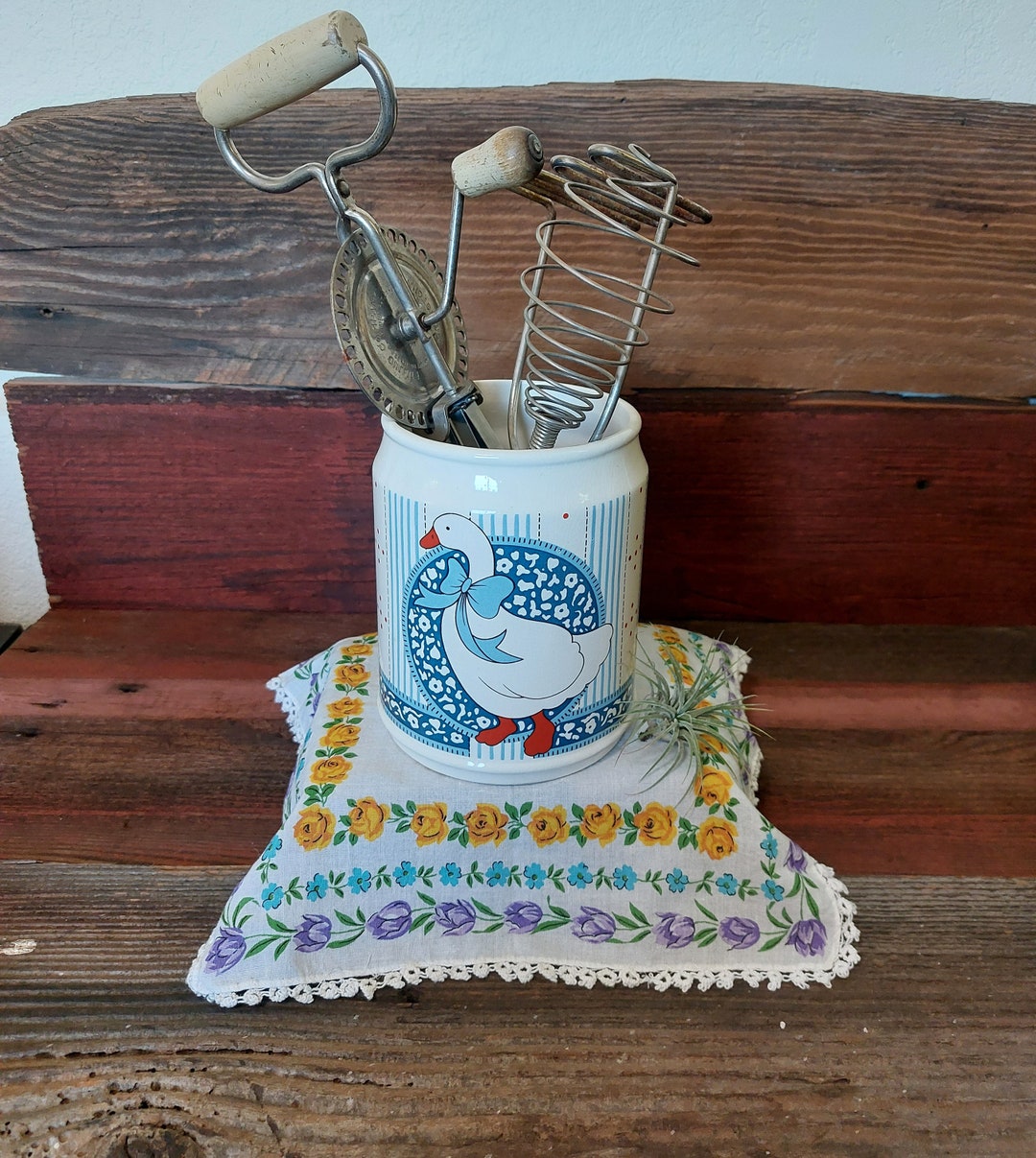 Vintage Utensil Holder B&D Japan Canister Vase - Etsy