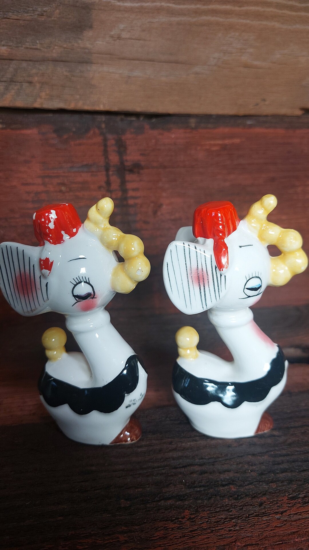 Vintage Circus Elephant Salt and Pepper Shakers. Made in Japan - Etsy