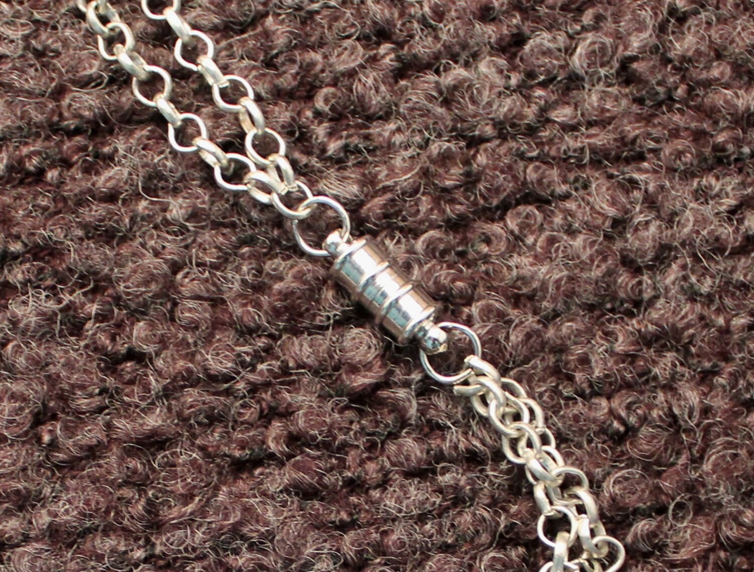 Recycled Guitar String Necklace Grey Silver Toned Jewelry Upcycled ...