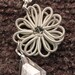 Recycled Guitar String Necklace Grey Silver Toned Jewelry Upcycled ...