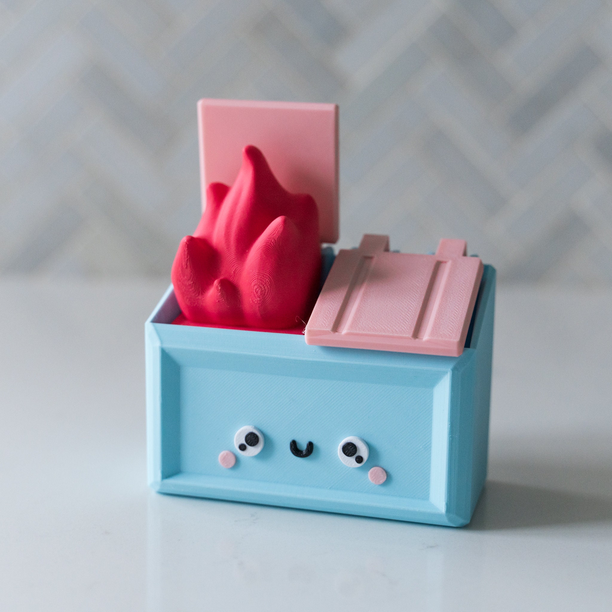 Dumpster Fire Tray Decor Unique 3D Printed Gifts Adorable Desk Decor ...