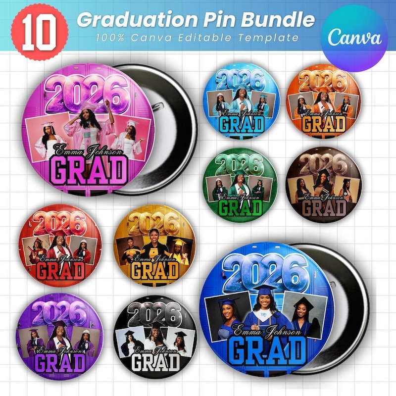 Graduation Button - Etsy