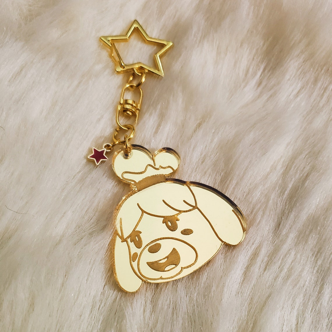 Animal Crossing Isabelle Keychain | Etsy