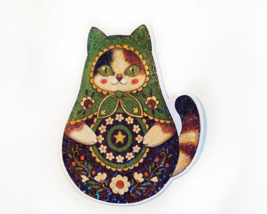 Cat Matryoshka Sticker III - Etsy