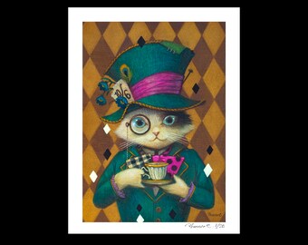 Mad Hatter Print | Etsy
