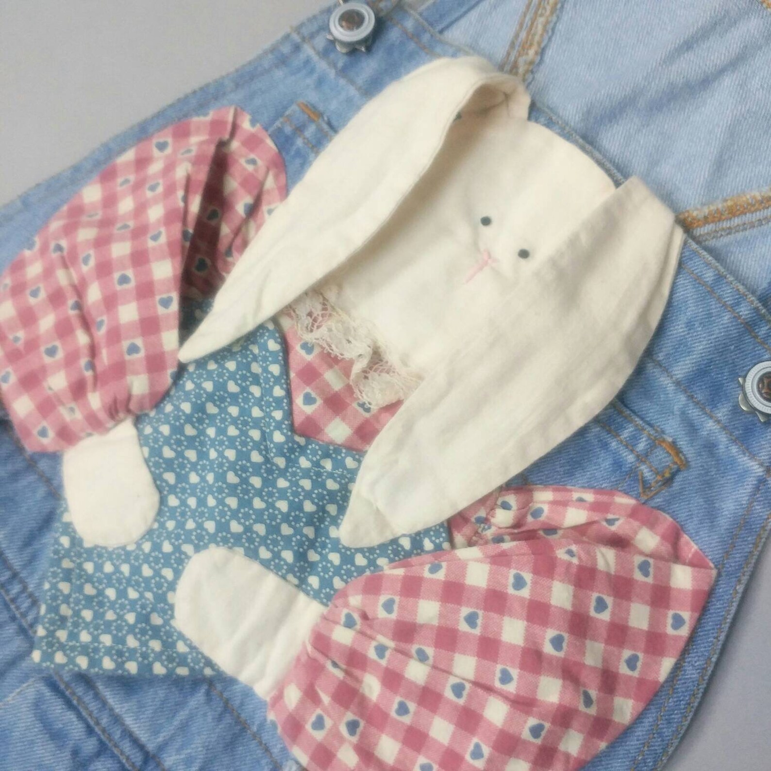 Vintage 80s Bunny Overalls Denim Blue Jean Bib Overall Jeans - Etsy