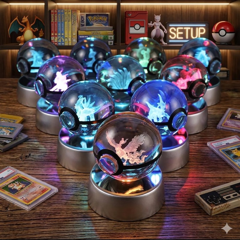 Pokeball Lamps - Etsy