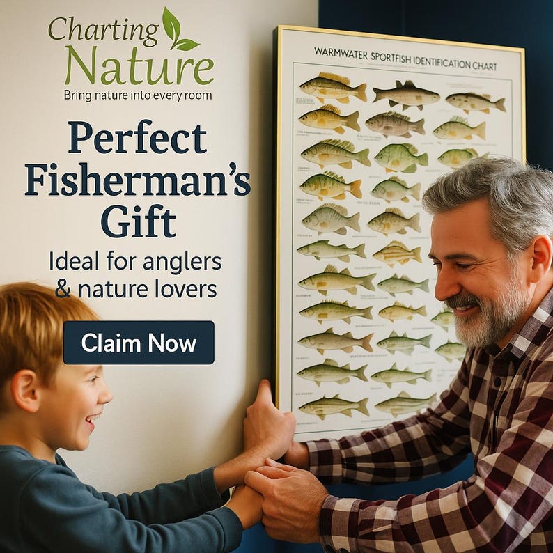 Warmwater Game Fish Poster & ID Chart - Etsy