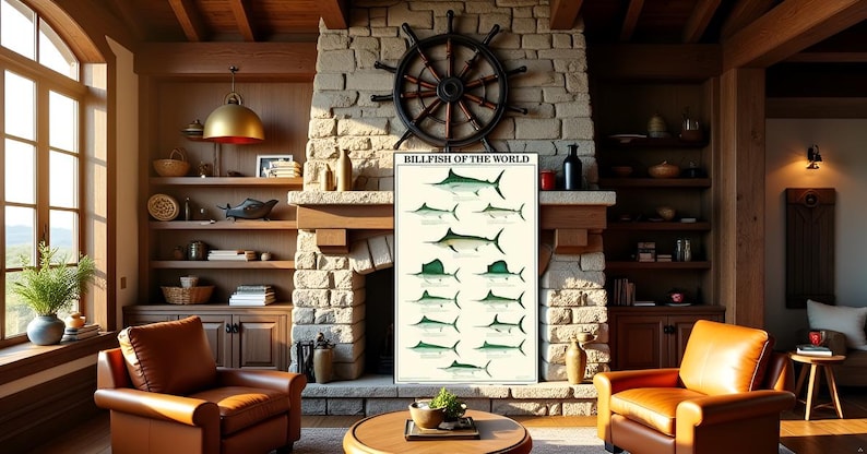 Billfish Wall Chart – Marlin, Sailfish, Swordfish, Spearfish ...