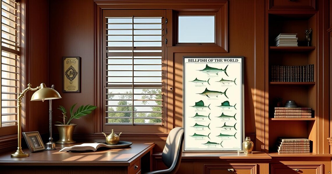 Billfish Wall Chart – Marlin, Sailfish, Swordfish, Spearfish ...