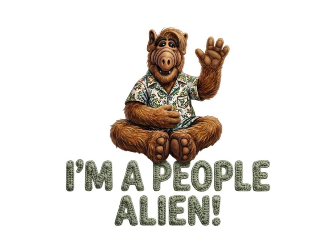 Retro Sci-fi Alien, Funny ALF PNG, 80s Nostalgia (digital Download ...