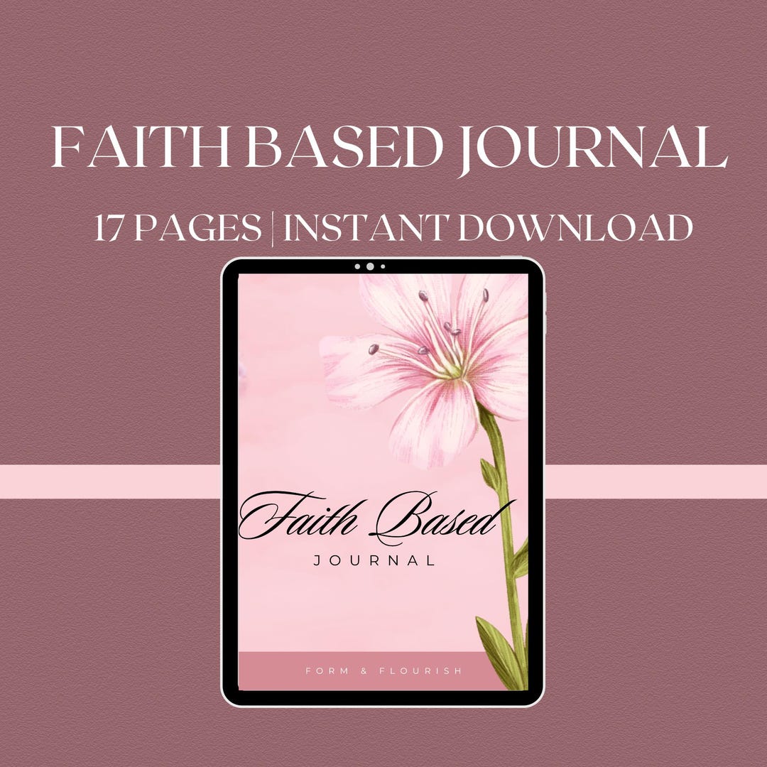 Faith Based Journal Printable | Christian Prayer & Bible Study Planner ...