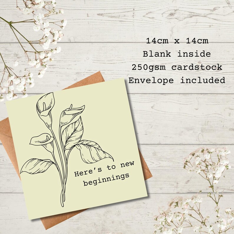 Here’s to New Beginnings | Goodbye Card | Leaving Card | Thoughtful ...