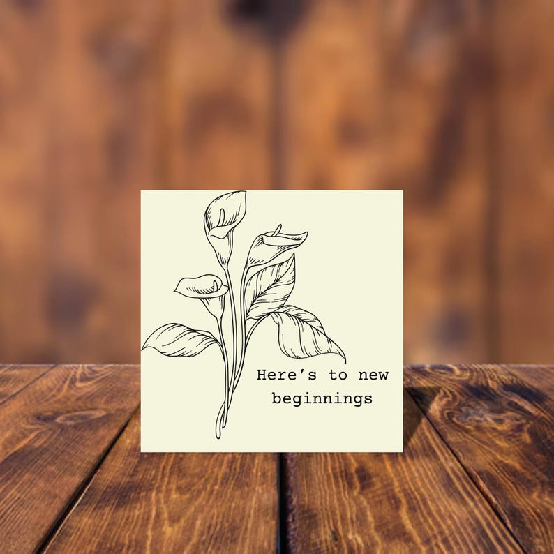 Here’s to New Beginnings | Goodbye Card | Leaving Card | Thoughtful ...