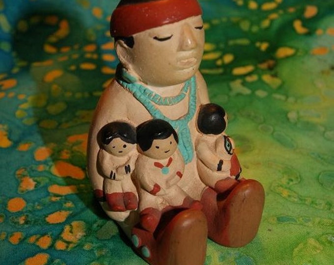 Rare HOPI STORYTELLER POTTERY by Teissedre C1986 Worth 240 - Etsy