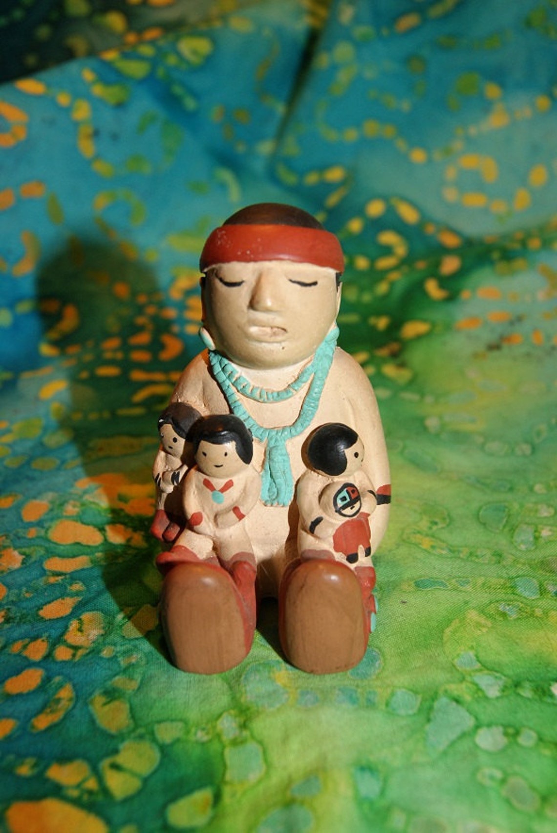 Rare HOPI STORYTELLER POTTERY by Teissedre c1986 Worth 240 | Etsy