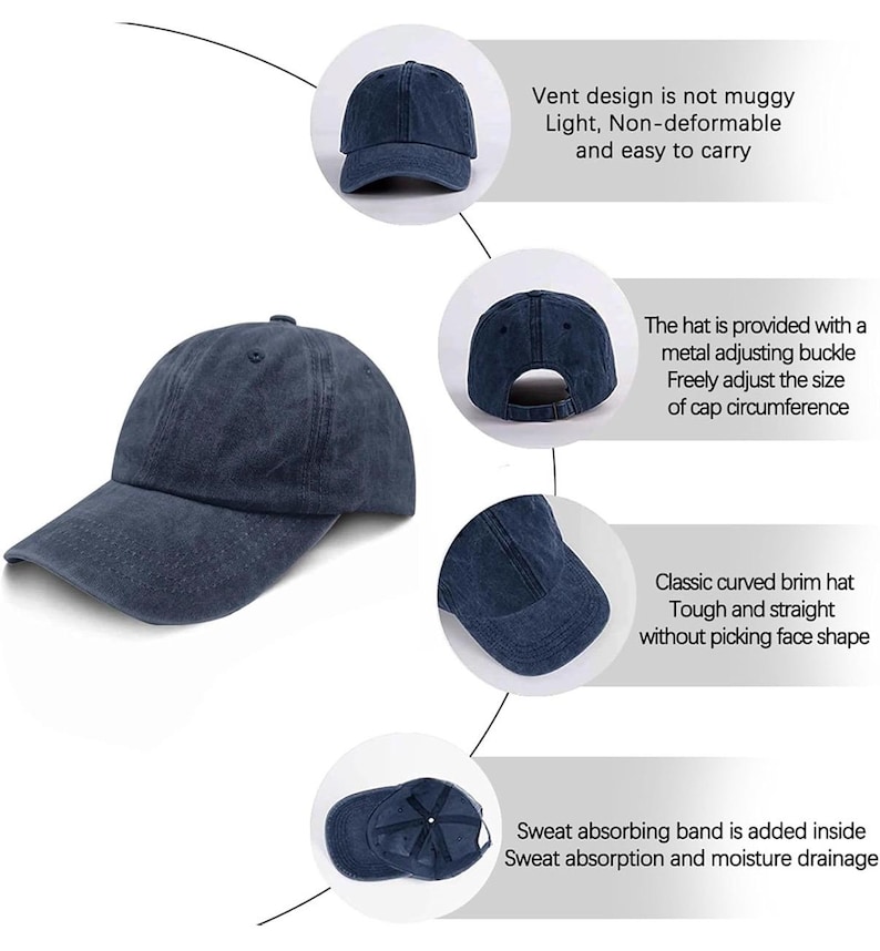 99% Chance I Don't Care Sarcastic Baseball Cap – Vintage Washed Humor ...