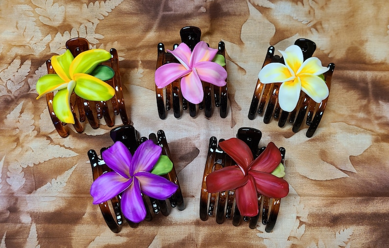 Fimo Polymer Clay Plumeria Flower Durable Plastic Bear Claw - Etsy