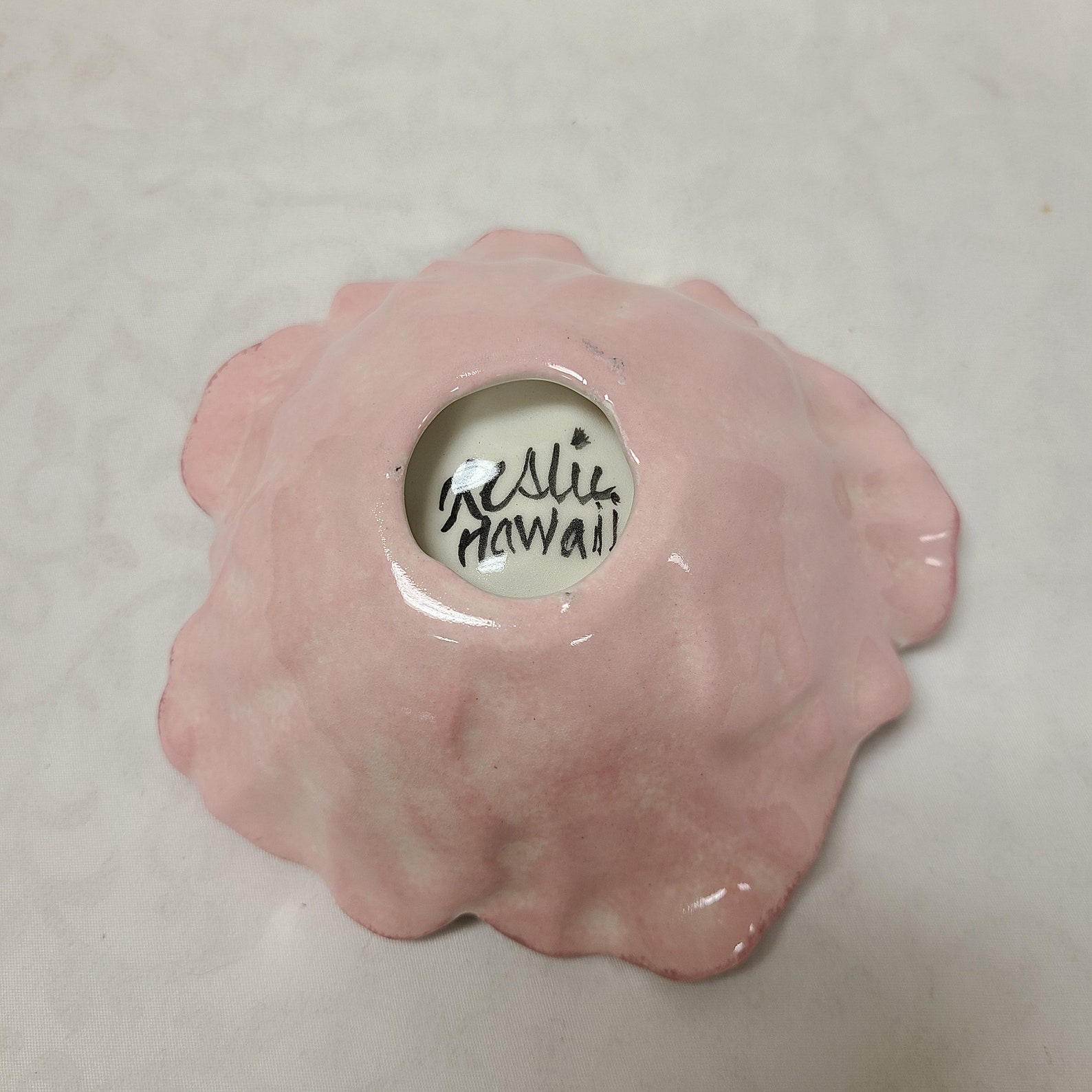 Made in Hawaii Hand Painted Ceramic Flower Dish by Lauhala - Etsy